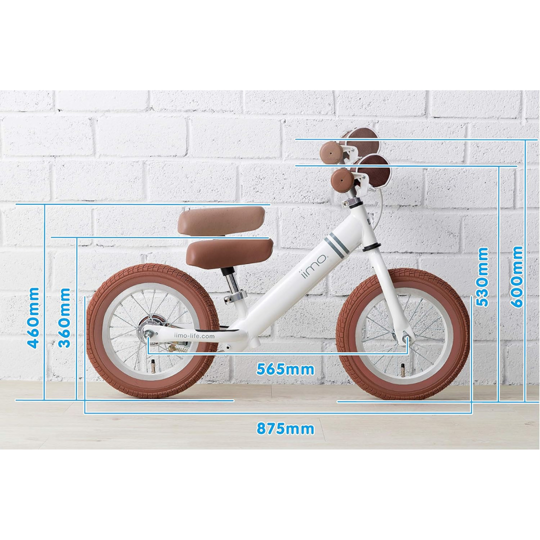 Iimo 12" Balance Bike (Kick Bike) -Alloy (White) – Babyland SS2 Malaysia