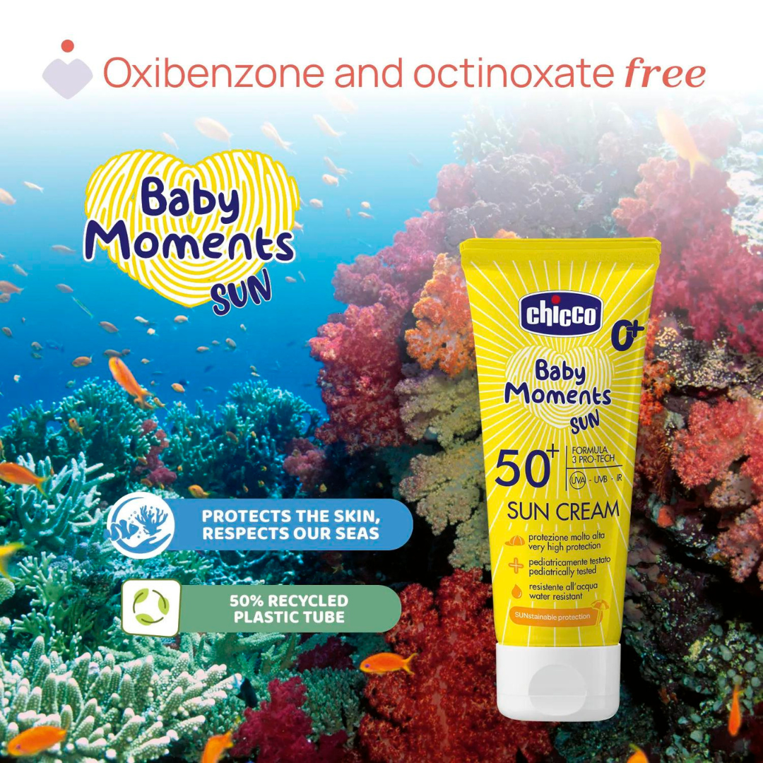 Chicco Baby Moments Sun Cream SPF50+ (75ml) – Babyland SS2 Malaysia