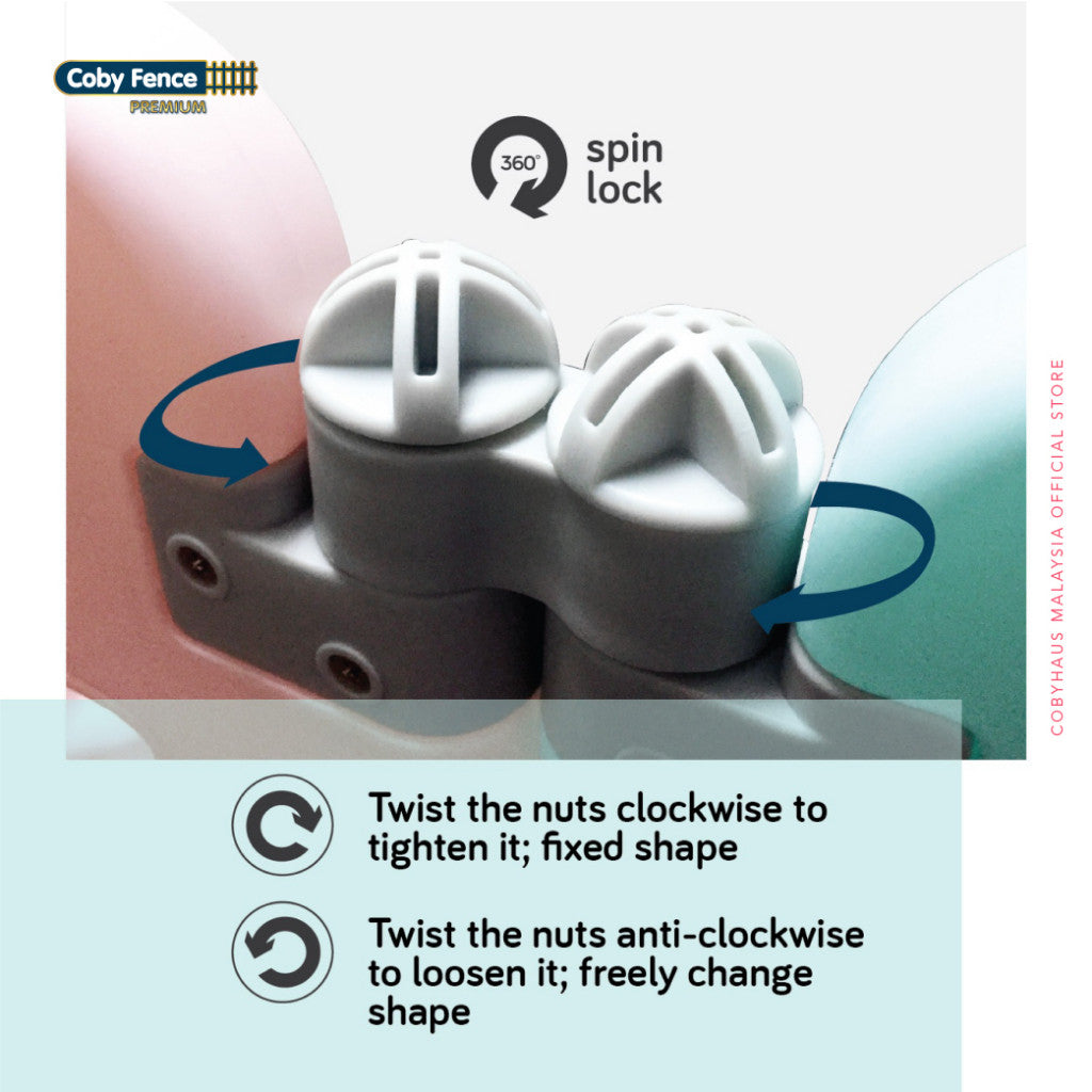 Coby Fence - Foldable 8+2 (Starlight) – Babyland SS2 Malaysia