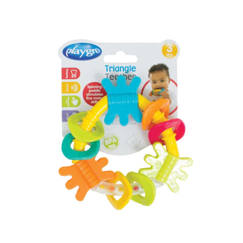 Playgro Triangle Teether 3M+ – Babyland SS2 Malaysia