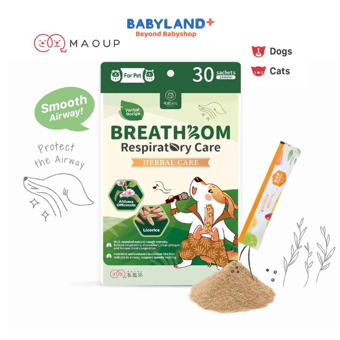 Maoup BreatheOm Respiratory Care (30 sachets) for Cat and Dog – Babyland SS2 Malaysia
