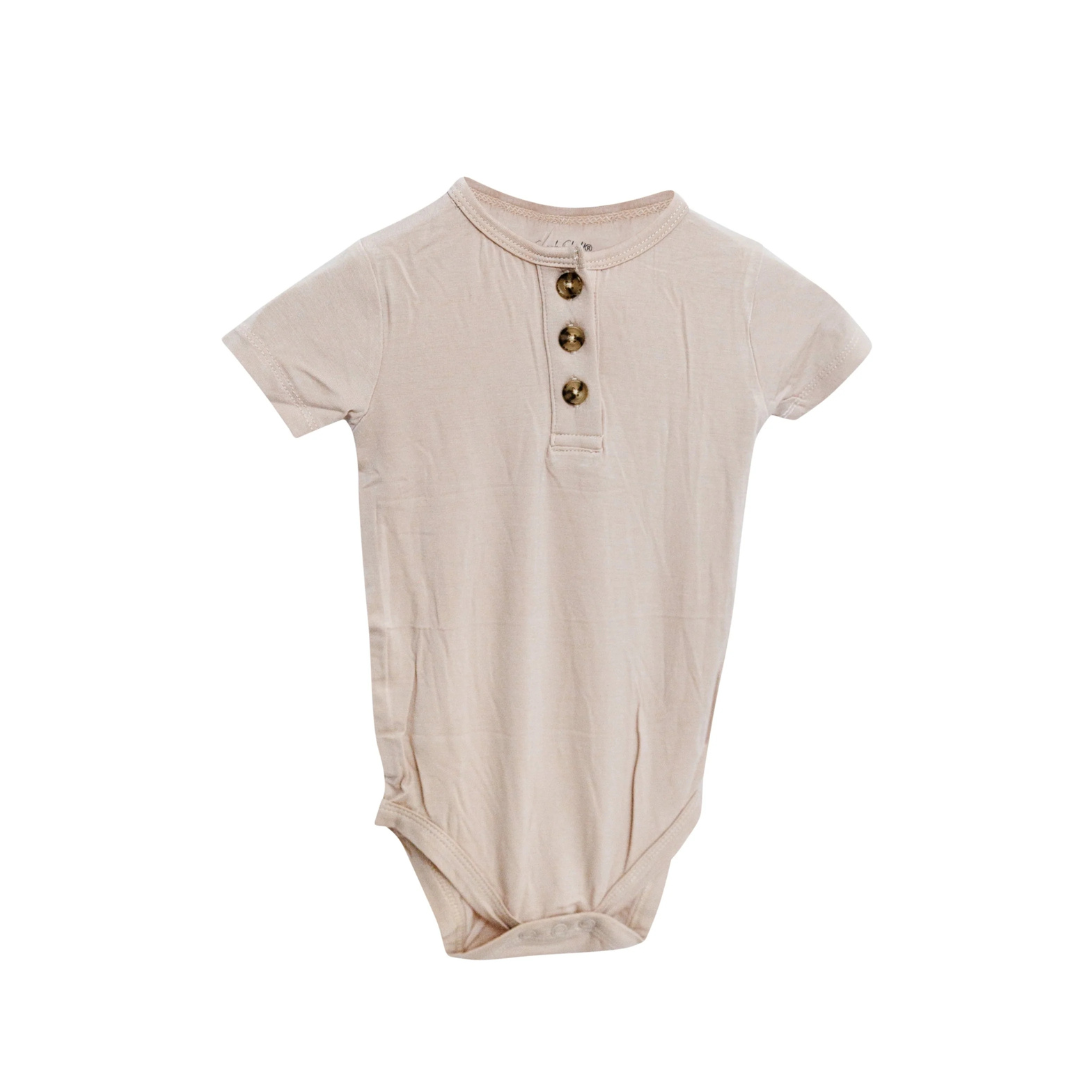 Snuggle Shield® Bamboo Short Sleeve 3 Button Onesie – Babyland SS2 Malaysia