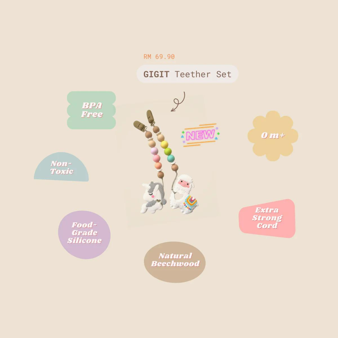 Damai Gigit Teether Set Bear – Babyland SS2 Malaysia