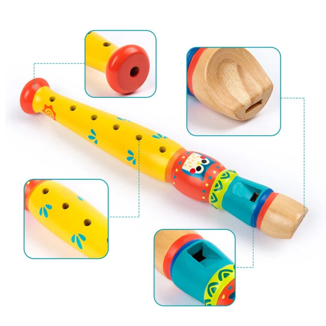 Mideer Wooden Musical Toy Vertical Flute (18m+) – Babyland SS2 Malaysia