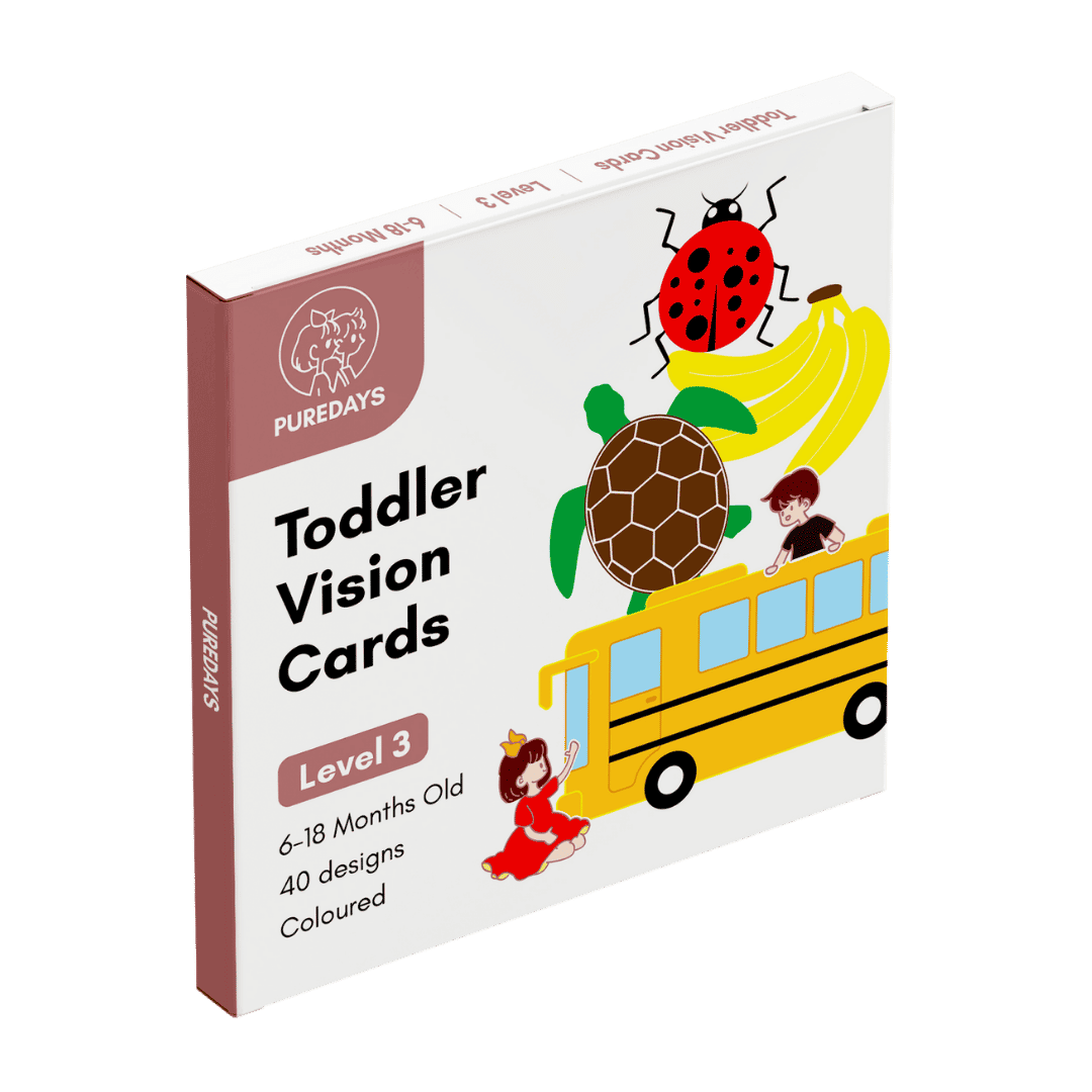 PureDays Toddler Vision Cards (0m+) – Babyland SS2 Malaysia