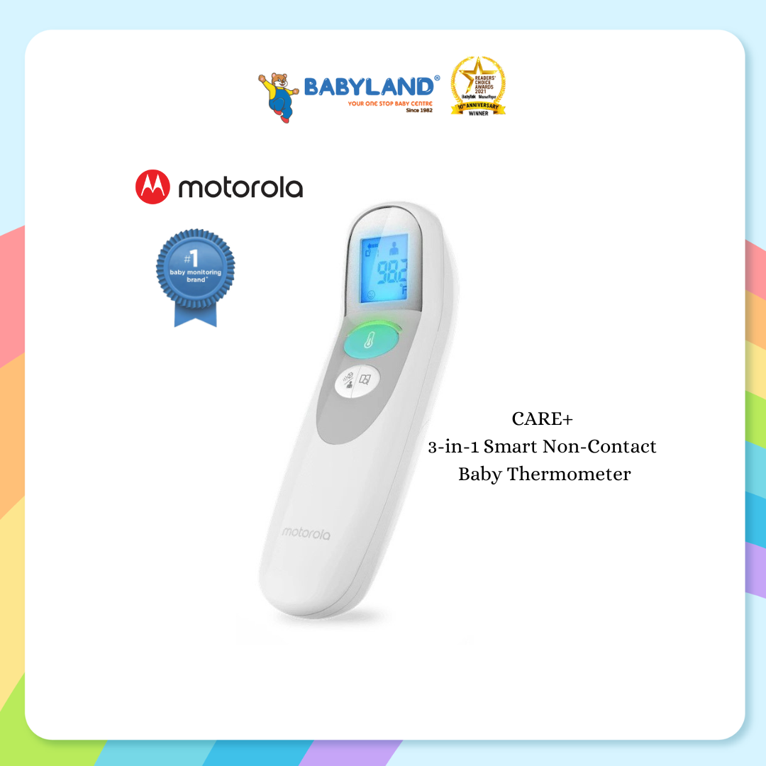Motorola CARE+ 3-in-1 Smart Non-Contact Baby Thermometer – Babyland SS2 ...