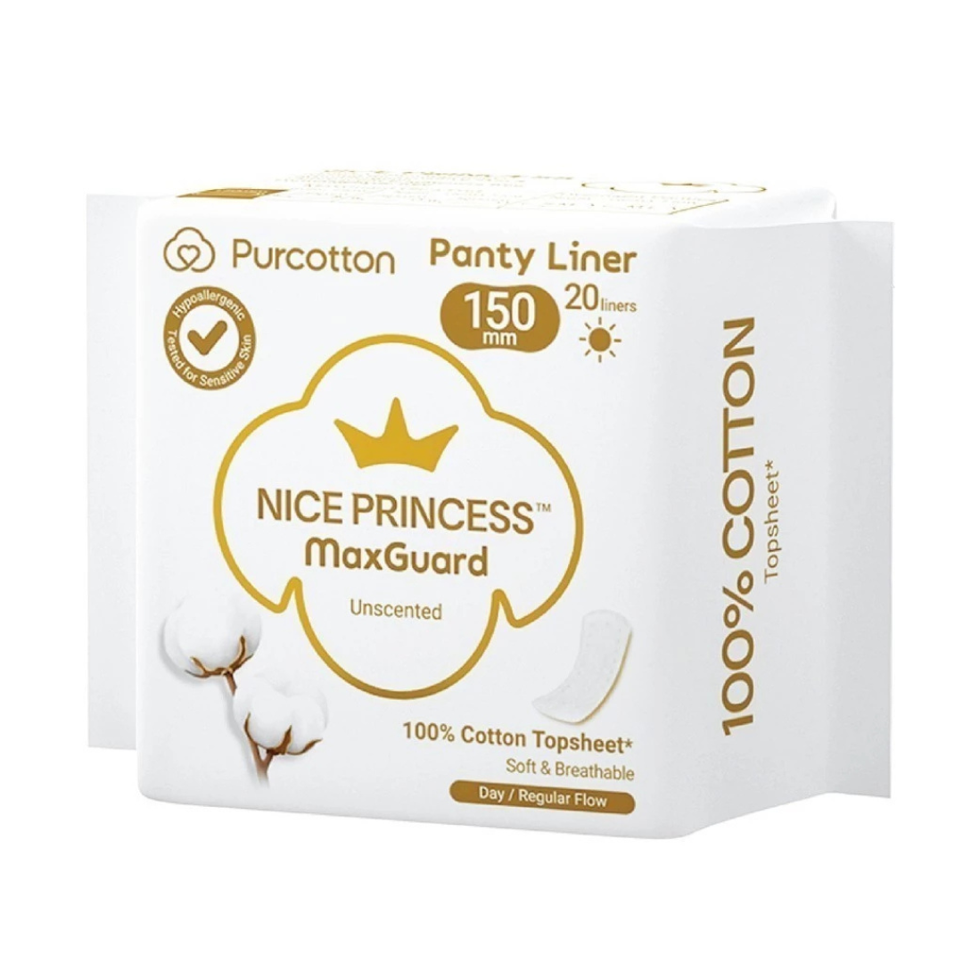 Purcotton Nice Princess MaxGuard Panty Liner 150mm (20Pads) – Babyland ...