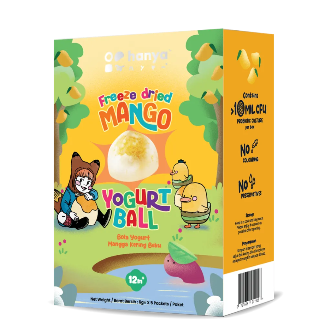 Hanya Freeze-Dried Yogurt Ball (12m+) (6g x 5s) Strawberry/Mango/Blueb ...