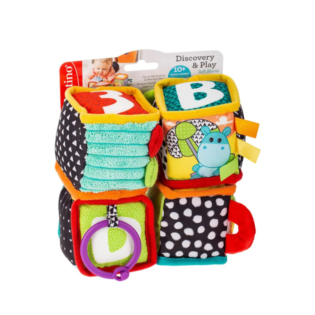 Infantino Discovery & Play Soft Blocks (0m+) – Babyland SS2 Malaysia