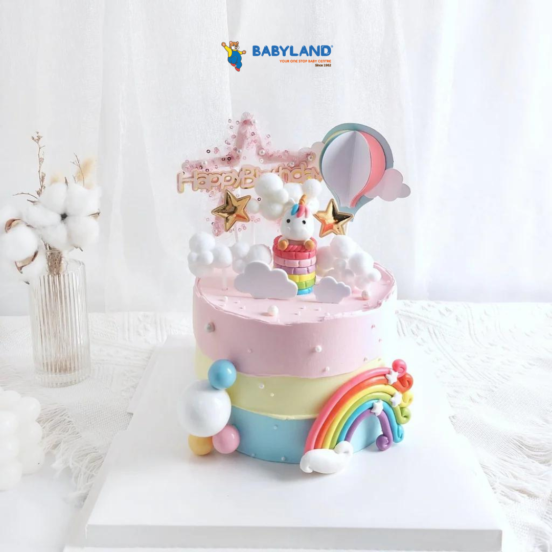 [PRE-ORDER] Yippii Unicorn Star Cake 6 Inch (With Toy) – Babyland SS2 ...