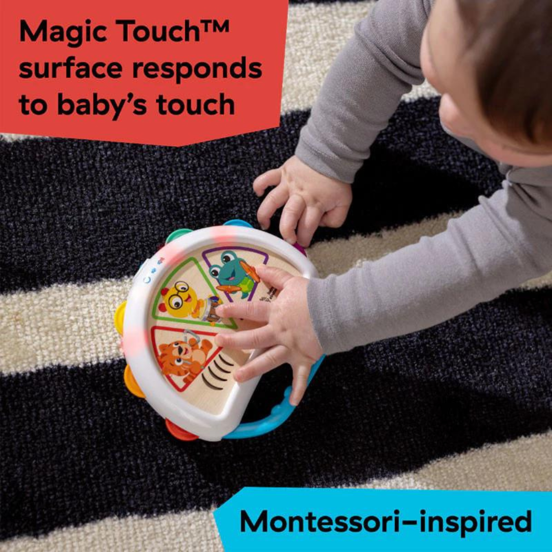 Hape 16845 Baby Einstein Tap & Shake Magic Touch Tambourine (6m ...