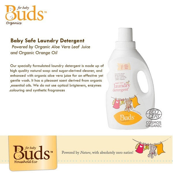 Buds Household Eco Baby Safe Laundry Detergent 1000ml – Babyland SS2 ...