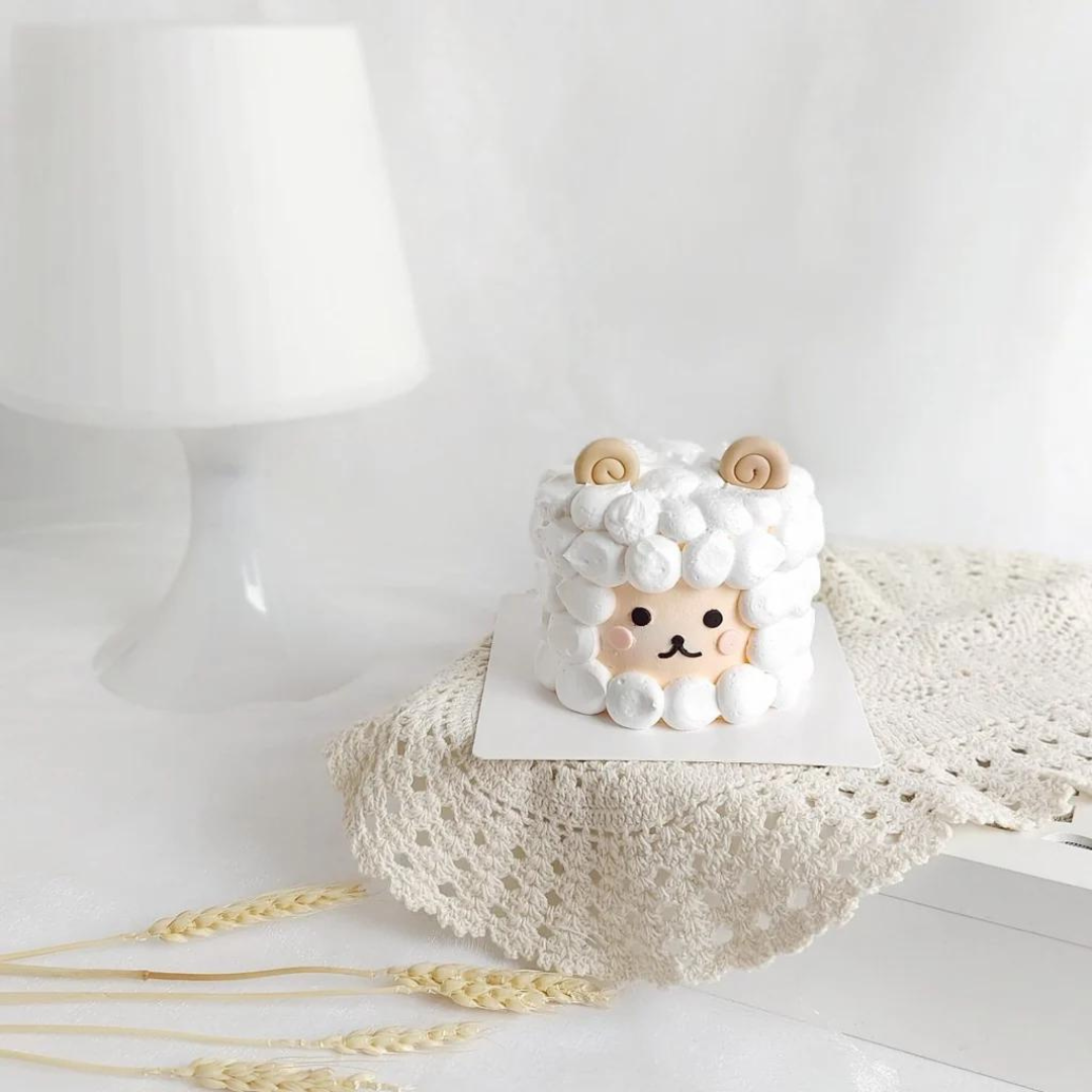 [PRE-ORDER] Yippii Mini Character Design Cake 3 Inch - Curly Sheep ...