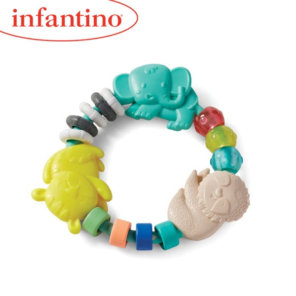 Infantino Busy Beads Rattles & Teether (3m+) – Babyland SS2 Malaysia