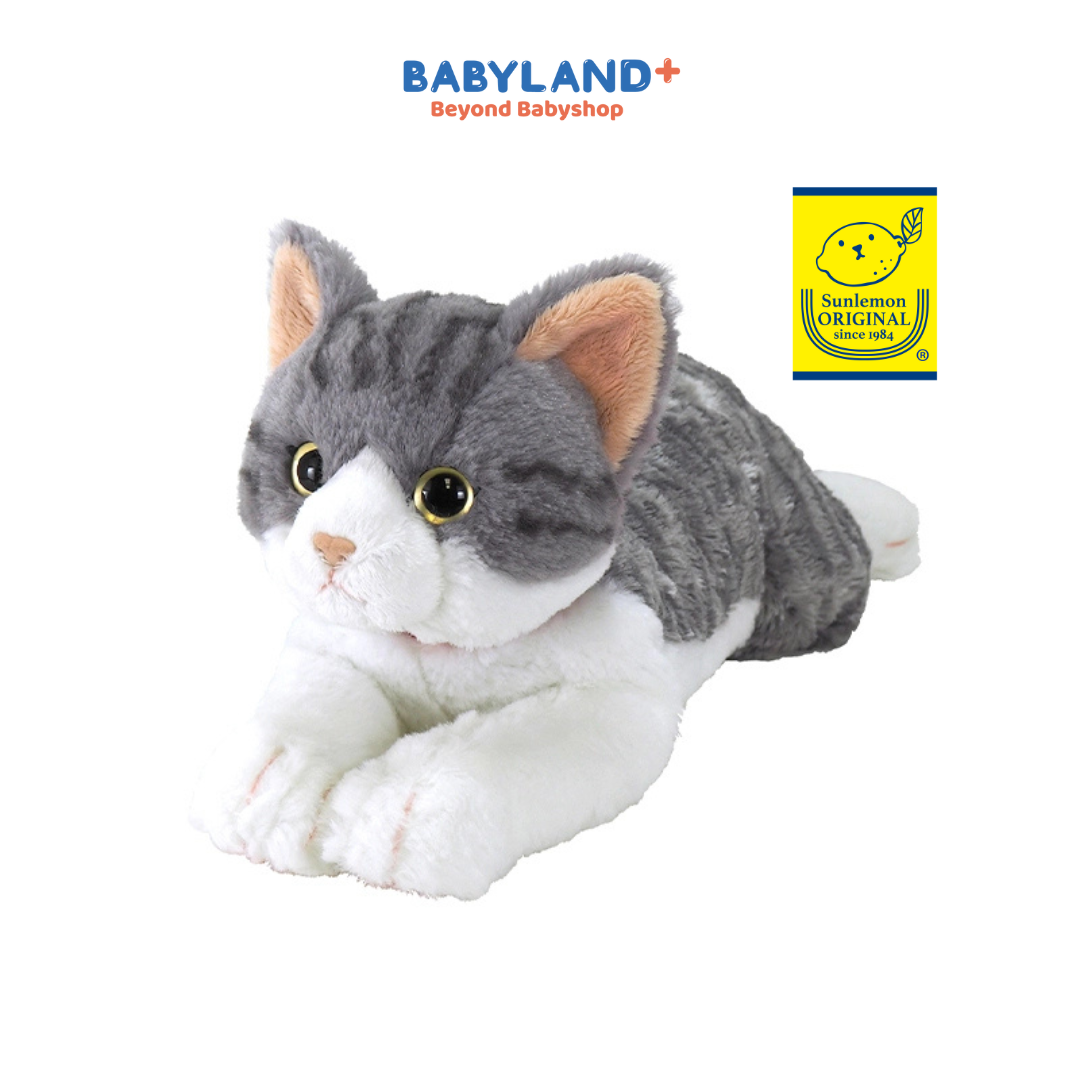 Sunlemon 7792 Sabashiro - Lying Cat Stuffed Toy M – Babyland SS2 Malaysia