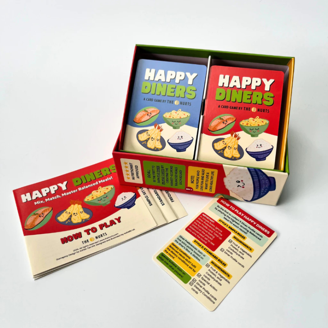 The Nurts Happy Diners Card Game | 4yrs+ | Nutritional Balanced Meal S ...