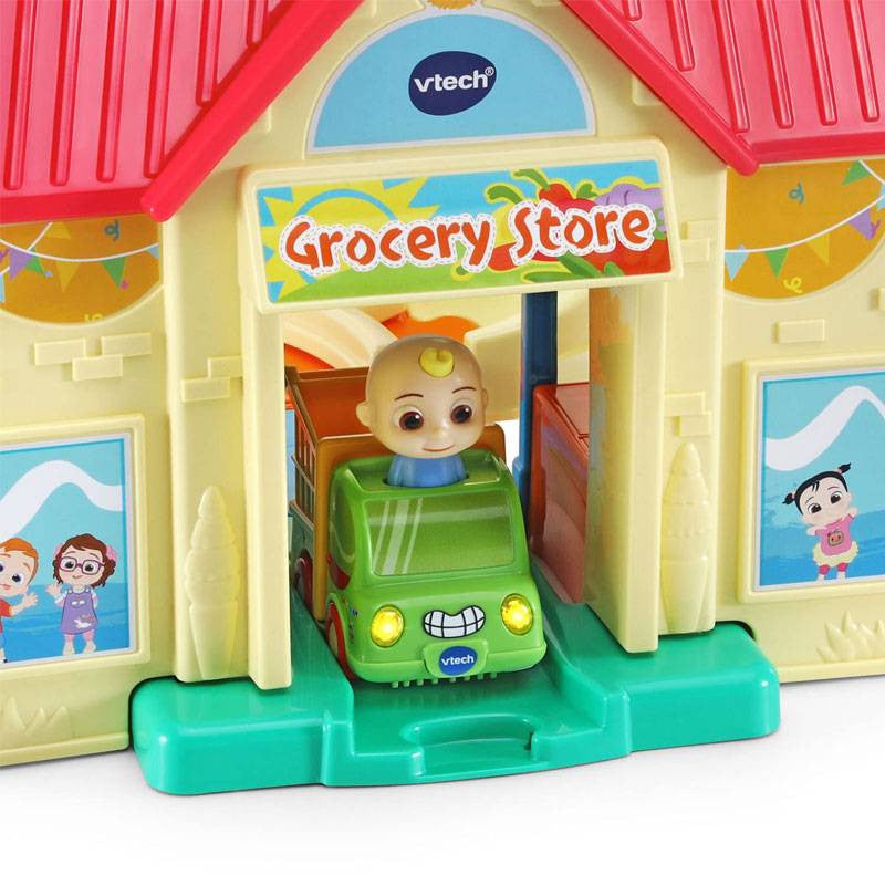 Vtech Cocomelon Go Go Smart Wheels - Grocery's Store Track Set ...