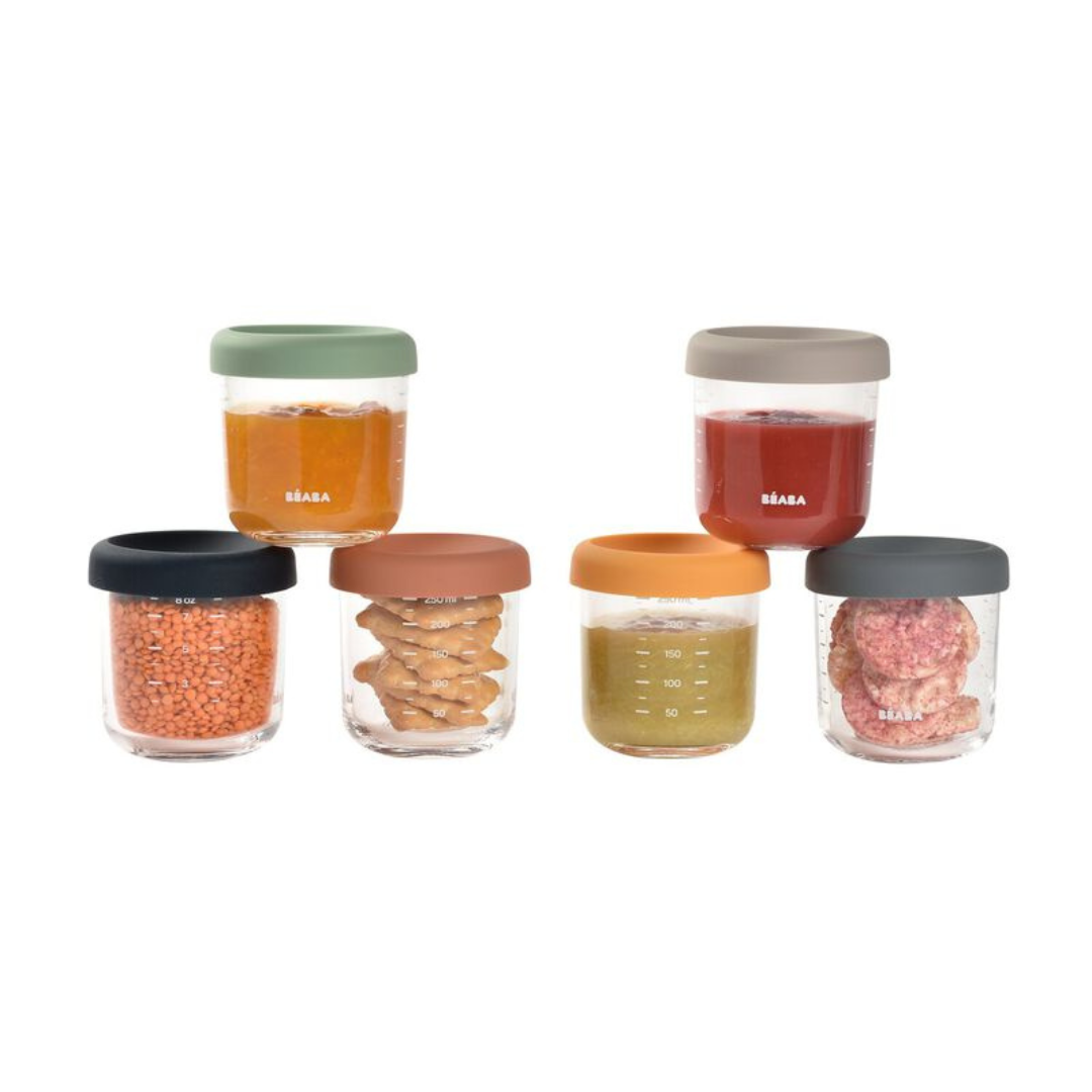 Beaba Glass Portion Jars 5oz (6x250ml) – Babyland SS2 Malaysia