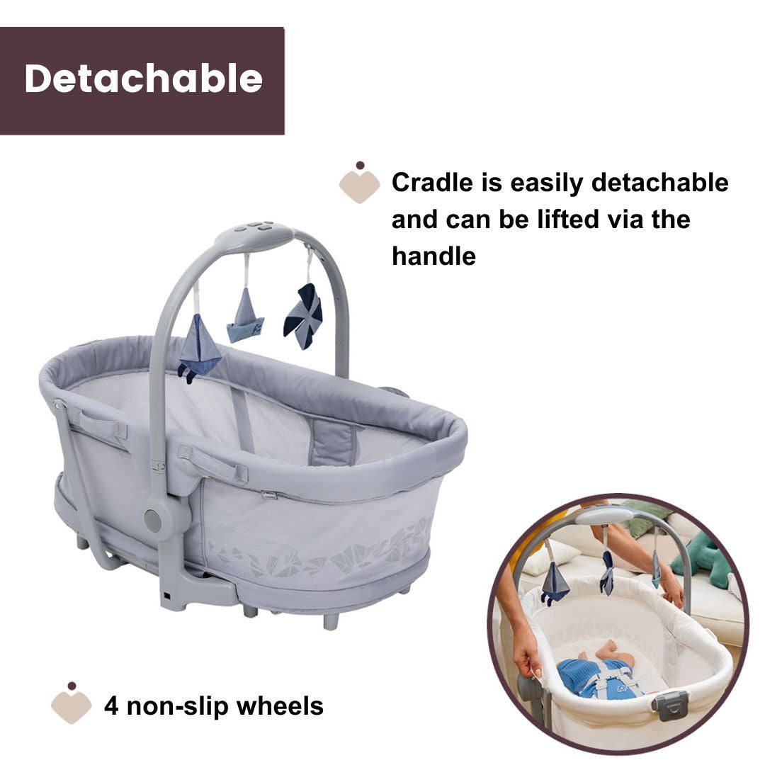Chicco Baby Hug 5in1 Pro Crib - Earl Grey – Babyland SS2 Malaysia