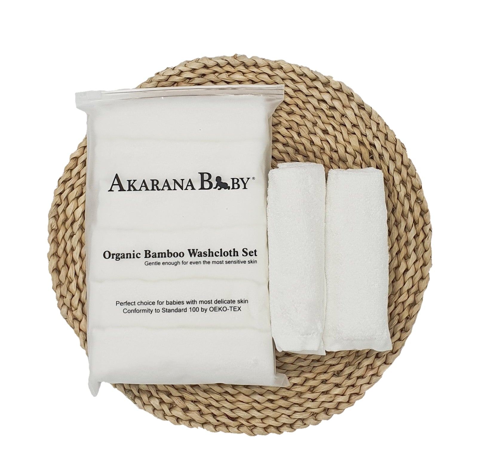 Akarana Organic Bamboo Washcloth Set (6pcs) – Babyland SS2 Malaysia