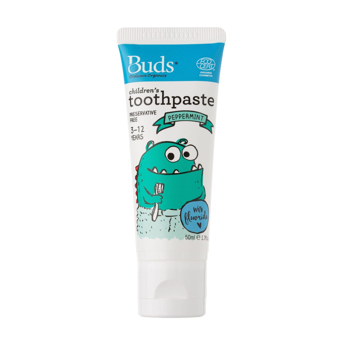 Buds Children's Toothpaste With Fluoride 3-12y 50ml – Babyland SS2 Malaysia