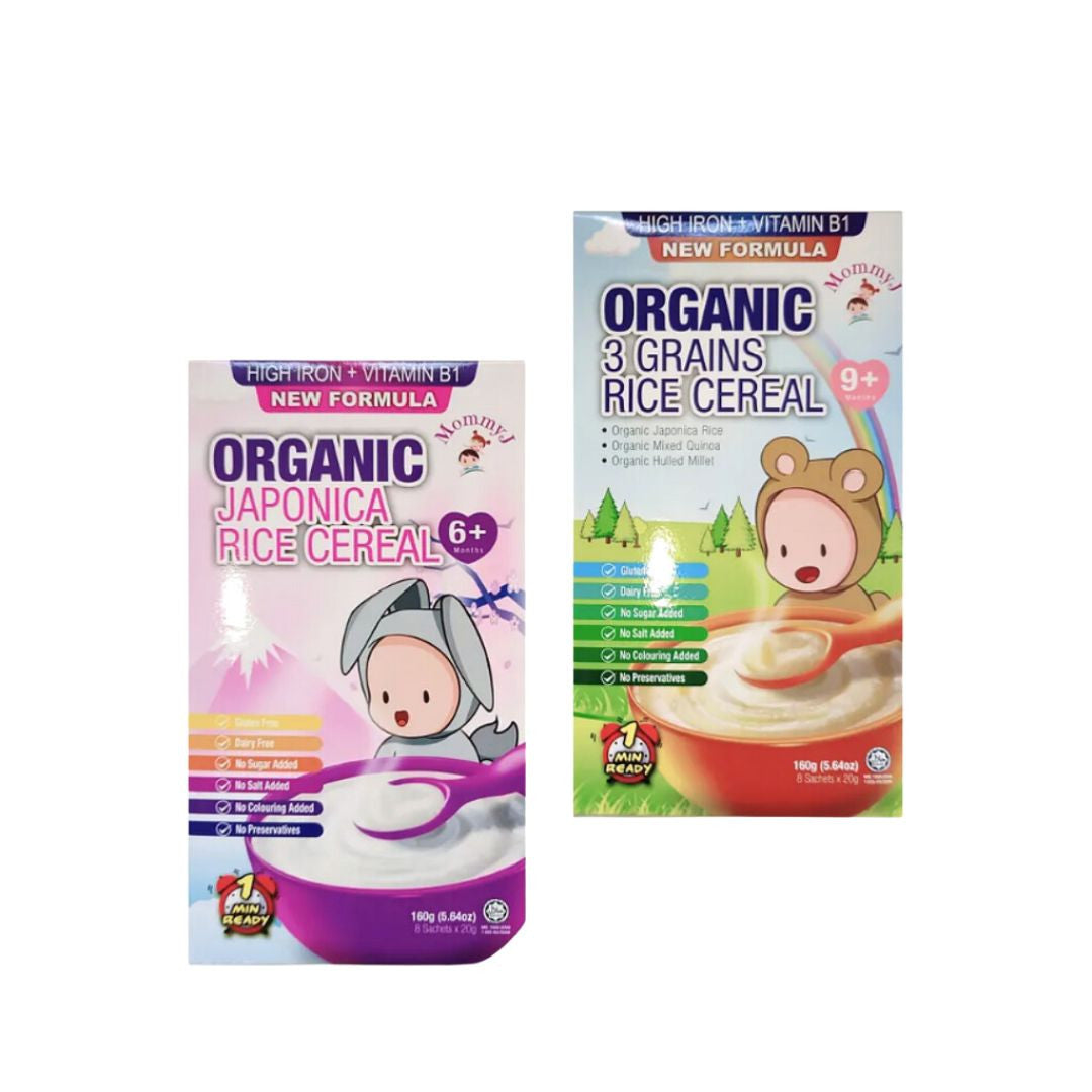 MommyJ Organic Rice Cereal Porridge 120g (6m+) – Babyland SS2 Malaysia