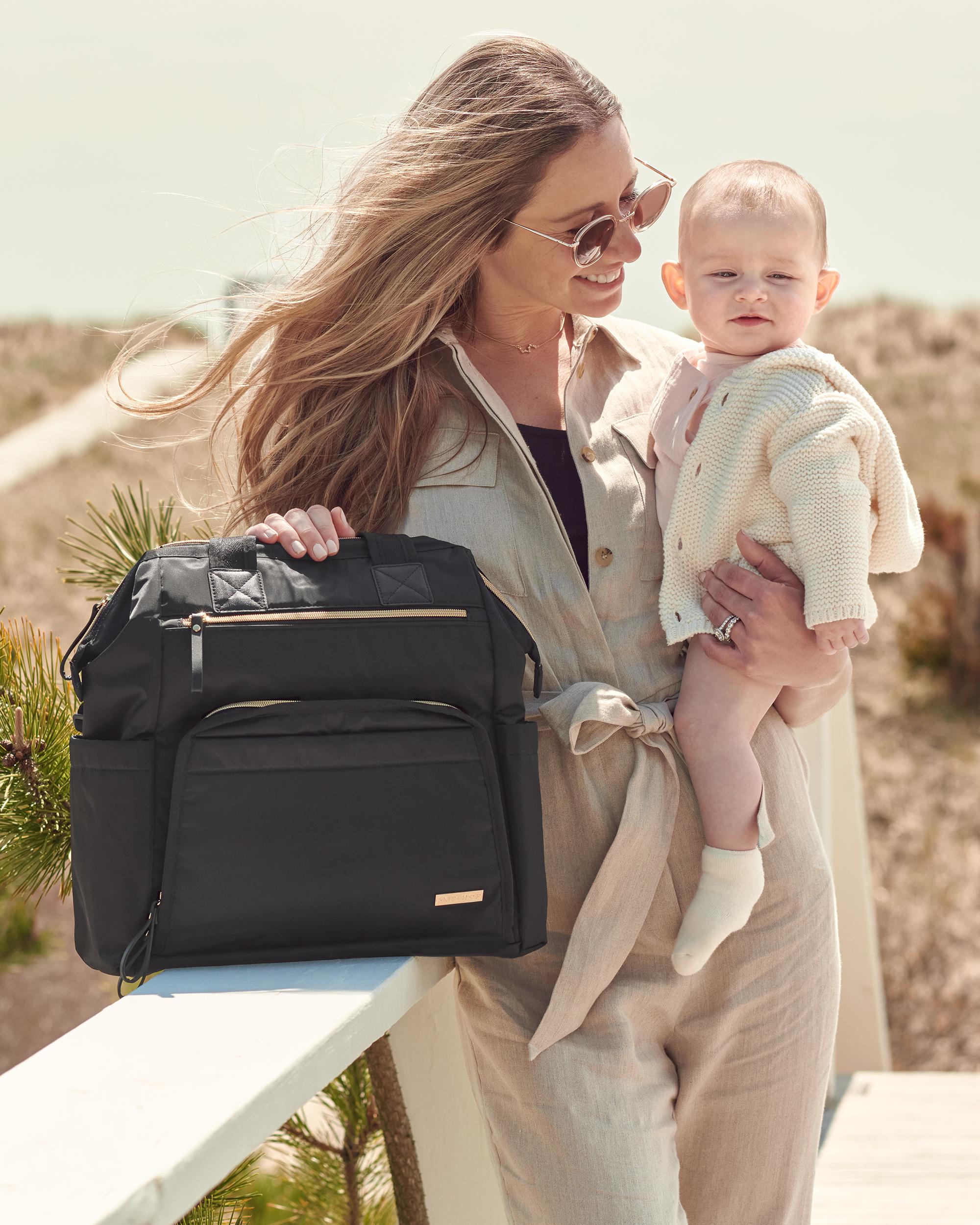 Skip Hop Main Frame Wide Open Diaper Backpack Black – Babyland SS2 Malaysia